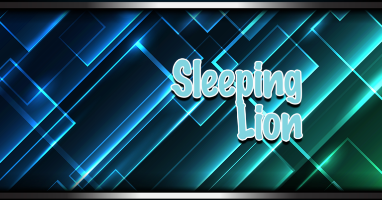 sleeping lion - Planet Kidmin